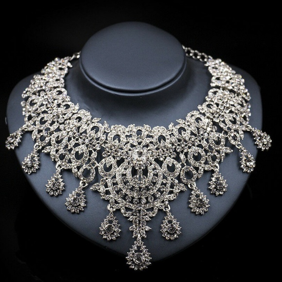 Jewelry | Princess Draping Bib Necklac Set | Poshmark